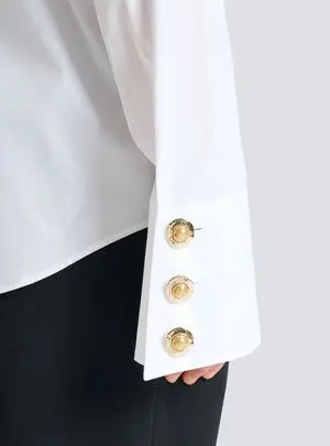 Balmain Ruffled Long-sleeved Shirt