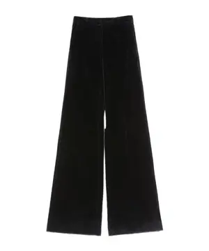 Valentino Garavani Wide Leg Velvet Trousers