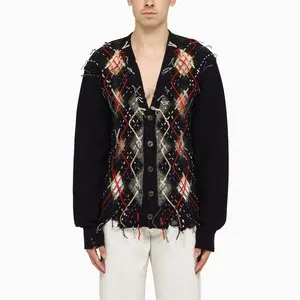MAISON MARGIELA Cut-out Detailed Knitted Cardigan