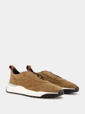 Santoni Leather Sneakers