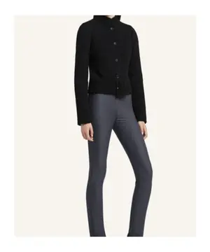 COURREGES Buckle-detail Tweed Jacket - Black