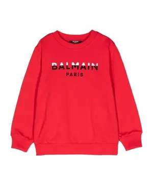 Balmain Logo-print Cotton Sweatshirt