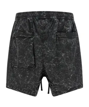 THOM KROM Marble Effect Bermuda Shorts - Black