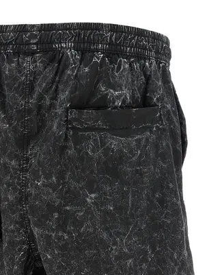 THOM KROM Marble Effect Bermuda Shorts - Black