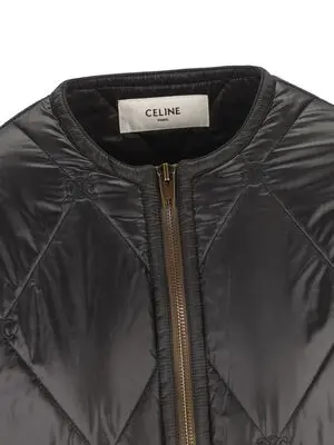 Celine Quilted Jacket In Light Nylon