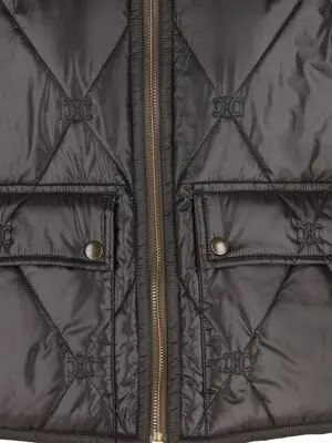 Celine Quilted Jacket In Light Nylon