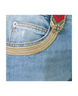 Ermanno Scervino Slim Fit Embellished Jeans