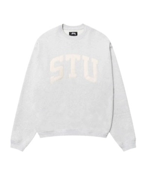 StÜssy Stu Relaxed Crewneck Sweatshirt - Grey