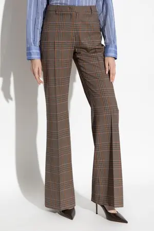 Etro Plaid Pattern Wide-leg Trousers