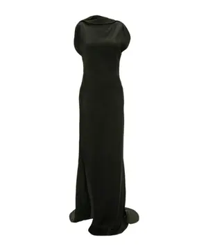 Victoria Beckham Sleeveless Asymmetrical Neckline Maxi Dress
