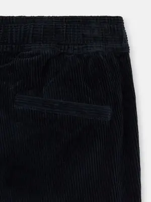 Stone Island Corduroy Trousers With Cargo Pockets - Navy Blue