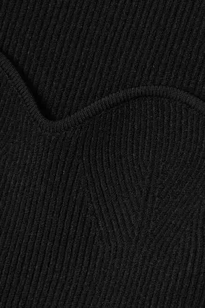 Khaite Maddy Ribbed Long-sleeve Top - Black