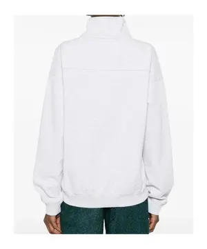 SPORTY  RICH Sporty & Rich Quarter-zip Printed Sweatshirt