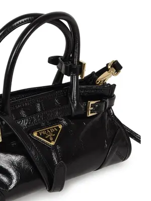 Prada Logo Tote Bag - Black