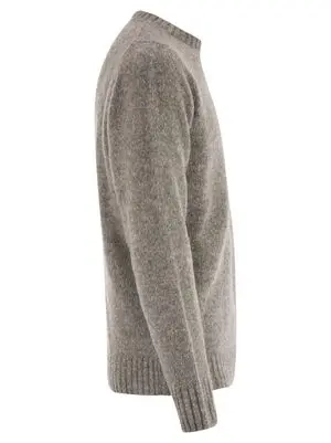 Peserico Ribbed Knitwear Long Sleeve Pullover - Gray