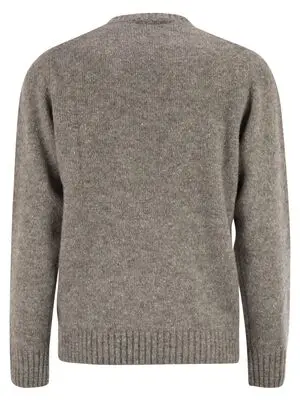 Peserico Ribbed Knitwear Long Sleeve Pullover - Gray