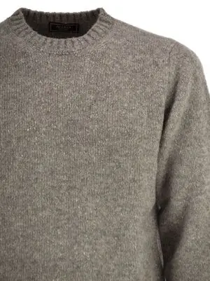 Peserico Ribbed Knitwear Long Sleeve Pullover - Gray