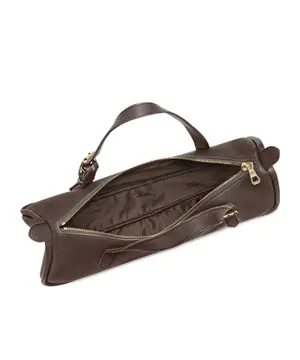 Longchamp Leather Shoulder Bag - Brown