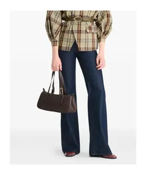 Longchamp Leather Shoulder Bag - Brown