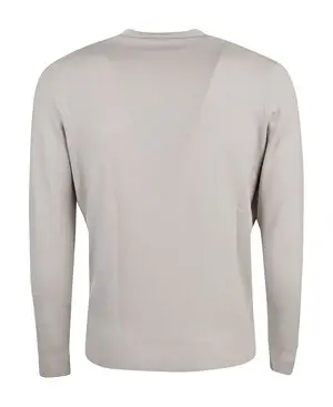 DRUMOHR Long-sleeved Crewneck Knitted Jumper - Gray
