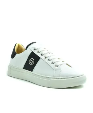 Philipp Plein Logo Plaque Leather Lace-up Sneakers - Green
