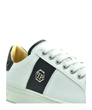 Philipp Plein Logo Plaque Leather Lace-up Sneakers - Green