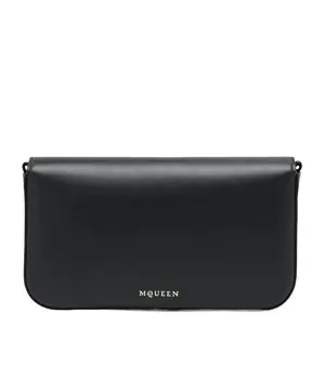 Alexander McQueen Skull Flower Chain Shoulder Bag - Black