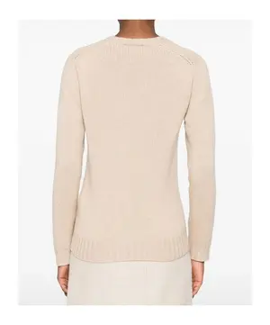 Fabiana Filippi Embellished Crew Neck Long Sleeve Sweater