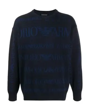Emporio Armani Drop Shoulder Knitwear For Men