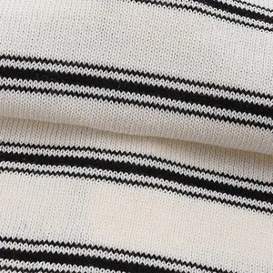 A.p.c. Striped Buttoned Cardigan With Turn-down Collar - Ecru/black