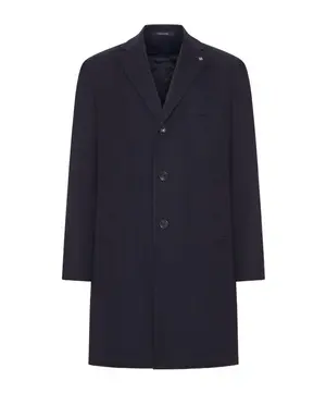 Tagliatore Long-sleeved Coat - Blue