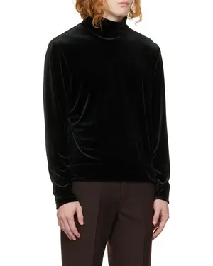 TOM FORD Small High-necked Velvet Sweater