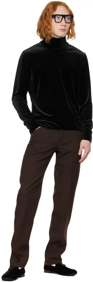 TOM FORD Small High-necked Velvet Sweater