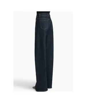 Khaite Dane High Waisted Wide-leg Jeans - Black