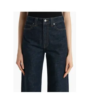 Khaite Dane High Waisted Wide-leg Jeans - Black