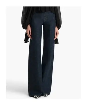 Khaite Dane High Waisted Wide-leg Jeans