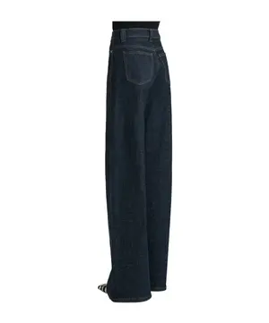 Khaite Dane High Waisted Wide-leg Jeans