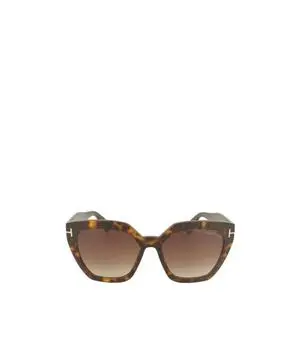 TOM FORD Logo Sunglasses - Brown