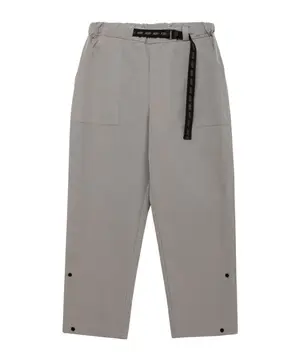 AUTRY Elastic Waist Logo Waistband Hiking Pants With Snap Hem