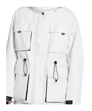 Gucci Gg Jacquard Hooded Jacket With Drawstring Accents