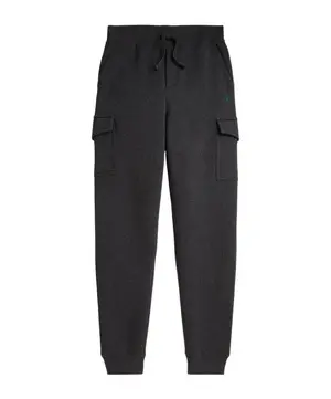 Polo Ralph Lauren Fleece Cargo Trousers With Polo Pony Graphic