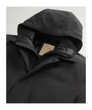 Woolrich Removable Hooded Jacket With Primaloft Ecoblack Padding - Black