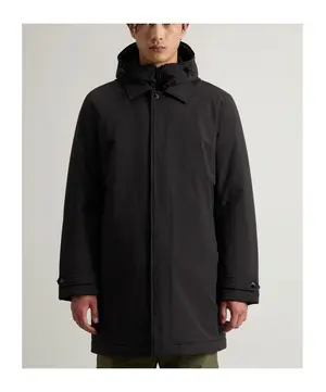 Woolrich Removable Hooded Jacket With Primaloft Ecoblack Padding - Black