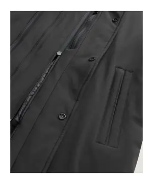 Woolrich Removable Hooded Jacket With Primaloft Ecoblack Padding - Black