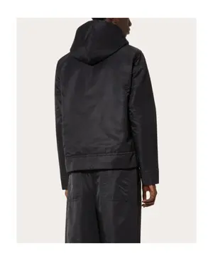 Valentino Garavani Stud-detailed Drawstring Hoodie