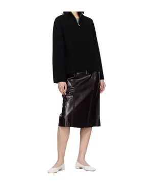 Loulou De Saison Gabi Zipped Stand-collar Cardigan