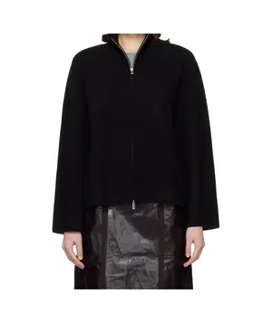 Loulou De Saison Gabi Zipped Stand-collar Cardigan