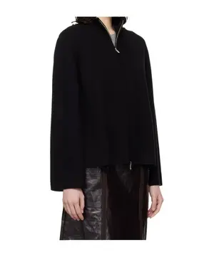 Loulou De Saison Gabi Zipped Stand-collar Cardigan