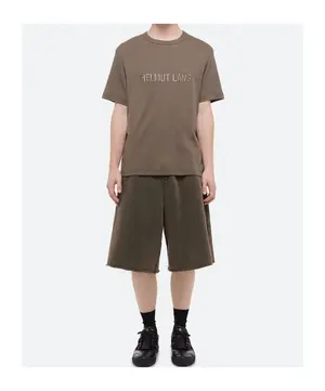 Helmut Lang Logo Embroidered Crewneck T-shirt