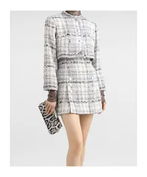 Dolce & Gabbana Cropped Tweed Jacket